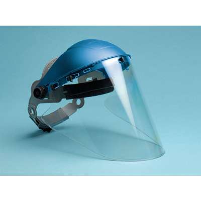 937298-7 Elvex Faceshield Visor: Clear, Anti-Scratch, Polycarbonate, 10 ...