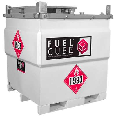 940000-9 White Square Diesel Fuel Tank, 243 gal Capacity, Steel ...