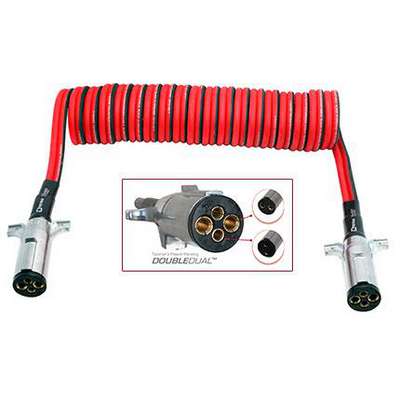 74431 Tectran 15 ft. Dual Pole Liftgate Cord, Coiled, 4 AWG, Metal ...