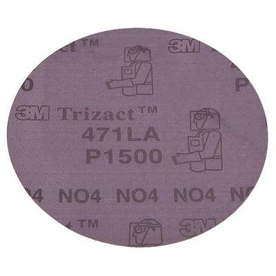 74446 3M Hookit 3" Hook and Loop Sanding Disc, 1500 Grit, Silicone ...