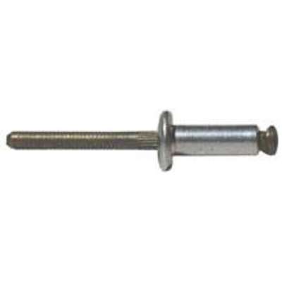 75608 T Style Peel Structural Rivet 1/4" Diameter, Aluminum Body/Steel ...
