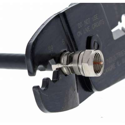 911037-2 Ideal Crimper: For Voice and Data Cable, Uninsulated, RG-59/RG ...