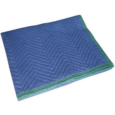 915523-5 Cotton/Poly Woven Quilted Moving Pad, Blue, 72"L x 45"W ...