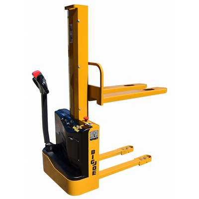 938730-8 Big Joe Powered Fork-Over Stacker: 2,200 lb Load Capacity, 45 ...