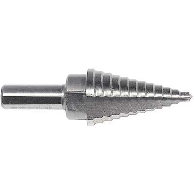 80452 Hex Step Drill Bit, High Speed Steel, 12 Hole Sizes, 1/16" Step ...