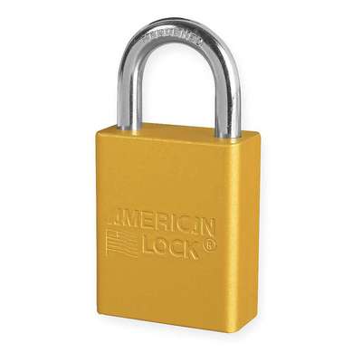 929339 American Lock Yellow Lockout Padlock, Alike Key Type, Aluminum ...