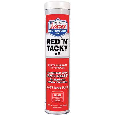 922112-2 Lucas Red "N" Tacky® Grease; 14 oz. Cartridge, 1,000 SUS ...