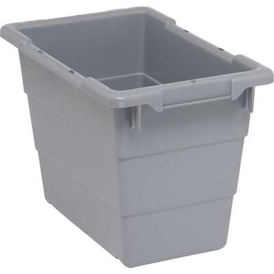 930208-5 Quantum Storage Systems Cross Stacking Container, Gray, 12" H ...