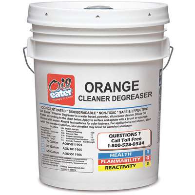 911024-3 Oil Eater 5 gal. Water-Based With Orange Scent Cleaner ...