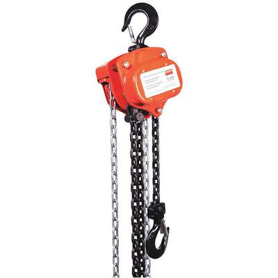 918500-6 Dayton Manual Chain Hoist, 2000 lb. Load Capacity, 15 ft. Lift ...