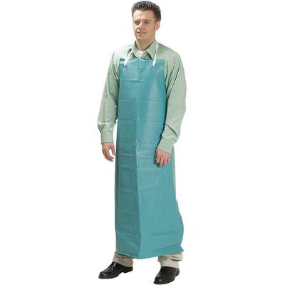 912117-1 Condor Chemical Resistant Bib Apron, Green, 50" Length, 35 ...