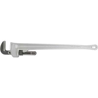 911701-6 Ridgid Pipe Wrench: 6 in Jaw Capacity, Serrated, 48 in Overall ...