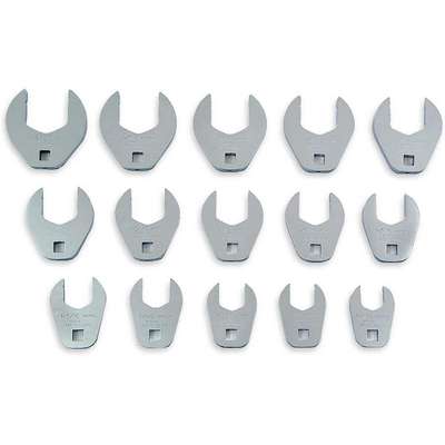 925084-7 Proto Crowfoot Socket Wrench Set, Alloy Steel, Chrome, Drive ...