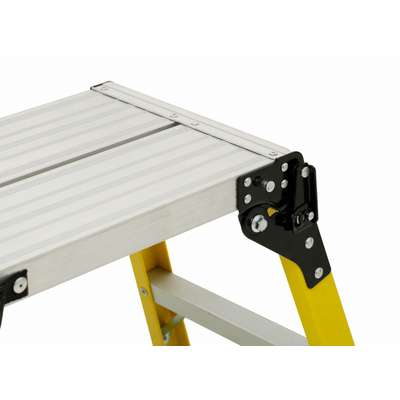 925200-3 Louisville Portable Fold-Up Work Platform, Fiberglass, Dual ...