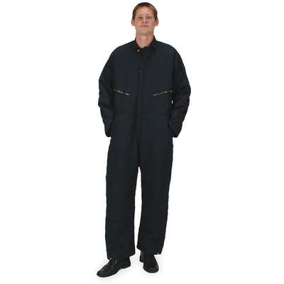 924293-4 Condor Coverall: XL, Navy, Insulated for Cold Conditions, 65% ...