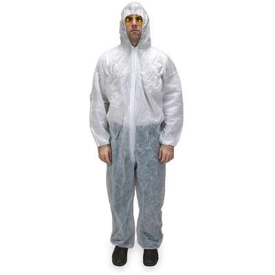 931821-2 Condor Hooded Disposable Coveralls with Elastic Cuff ...