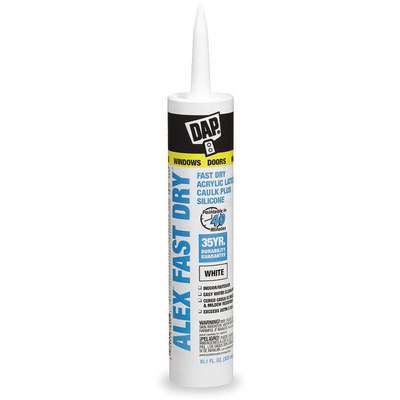 915324-6 DAP Caulk: Cartridge, 15 min Begins to Harden, 1 day Full Cure ...