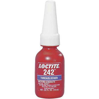911400 Loctite Threadlocker: Series 242, Threadlocker, Blue, Liquid, 10 ...