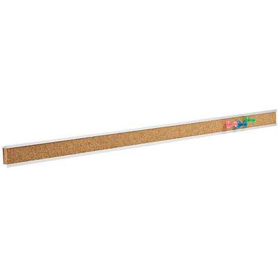 917089-1 Quartet 24" Aluminum Bulletin Board Display Rail, Cork, 1 EA ...