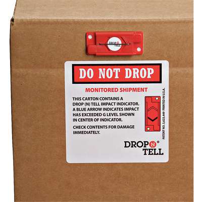 923673-8 Drop N Tell G-Force Indicator Label, Warning Handle with Care ...