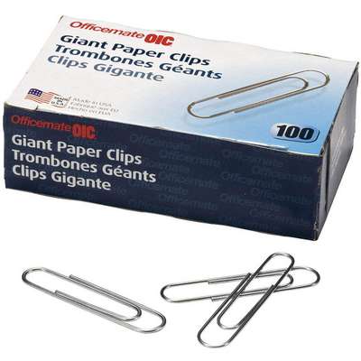 911389 Officemate Paper Clip: Large, Steel, 1,000 PK | Imperial Supplies