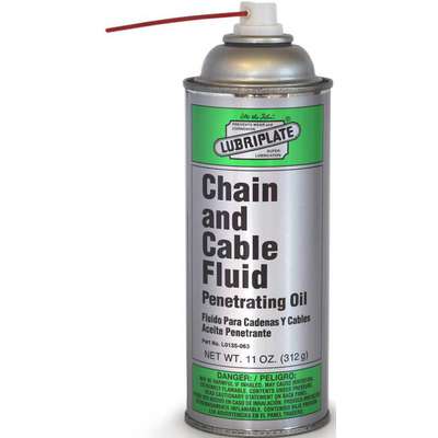 7676 Lubriplate Chain & Cable Fluid, 12 oz., Aerosol Can with Straw ...