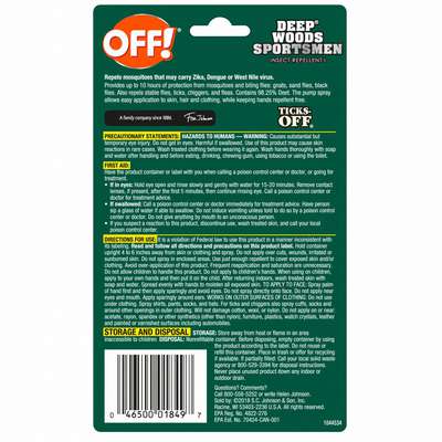 911576-8 OFF 98.25% DEET Outdoor Only Insect Repellent, 1 oz. Liquid ...