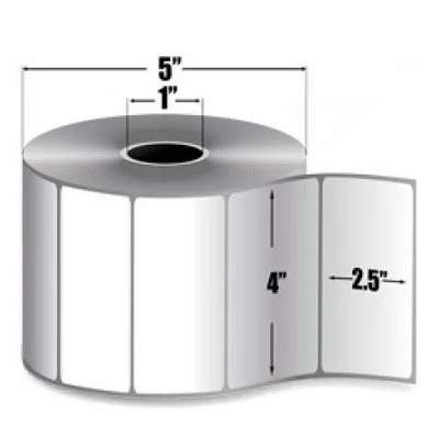 3778 Zebra 4000D Paper Label,Direct Thermal 4"X2.5", 1,000/Roll ...