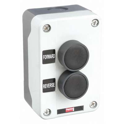 930484-8 Dayton Push Button Control Station, 2NO Contact Form, Number of Operators: 2, Type of ...
