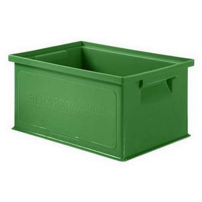 943537-6 Ssi Schaefer Straight Wall Container: 1.9 Gal, 13 In X 9 In X ...