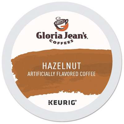 940474-8 Coffee K-Cup: Caffeinated, Hazelnut, Pod, 0.33 oz Pack Wt, 1. ...