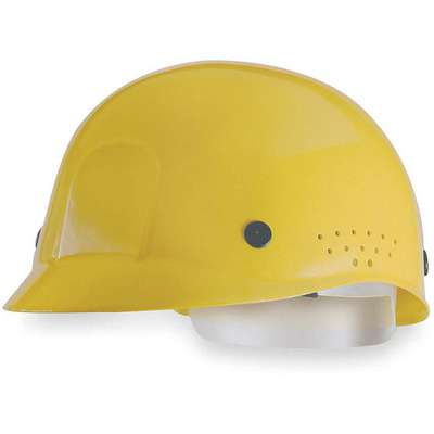 919801-9 Msa Bump Cap: Front Brim Head Protection, Yellow, Pinlock, 6-1 ...