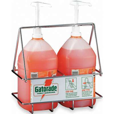 910705 Gatorade Dispenser Rack, Metal, Silver, (2) 1 gal. Liquid ...