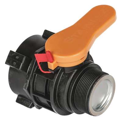 934706 Polypropylene Liquid Storage Container Valve, Black, For Use ...