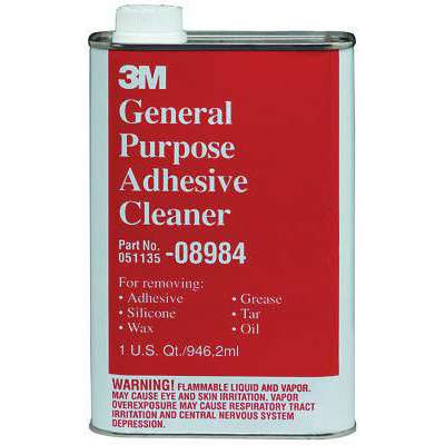 85553 3M General Purpose Adhesive Cleaner, 1 Quart Steel Can, Clear ...
