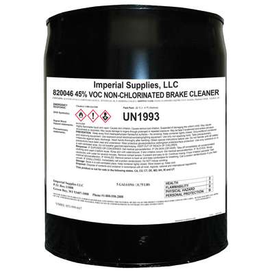 820046 Imperial Brake Parts Cleaner, 5 Gal. Pail, 45% VOC | Imperial ...