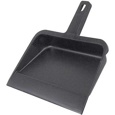 85581 Plastic Industrial Dust Pan W/Handle, 12" L, 12" W, Black ...