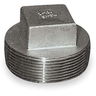 912277-1 316 Stainless Steel Square Head Plug, MNPT, 1" Pipe Size ...