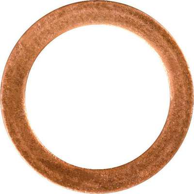 12642 Flat Washer, M8 x 11.8 mm O.D., Copper, Copper, 100 PK | Imperial ...