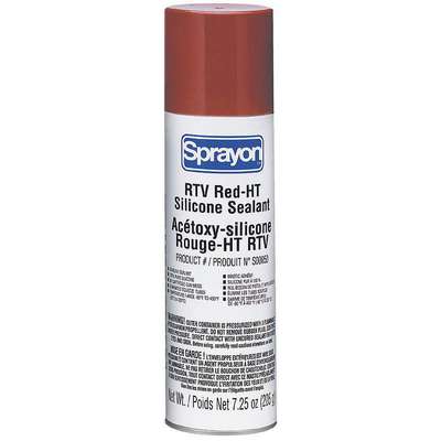 921231-6 Sprayon RTV Silicone Sealant, 80 - 450F Temp. Range, Red, 8 oz ...