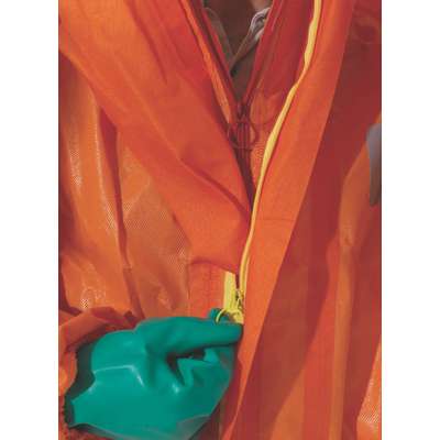 925056-8 Ansell Chemical Resistant Coveralls with Knit Cuff, Chemical ...