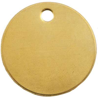 37769 Gold Key Tag, Brass, Round, 1-1/4" dia. | Imperial Supplies