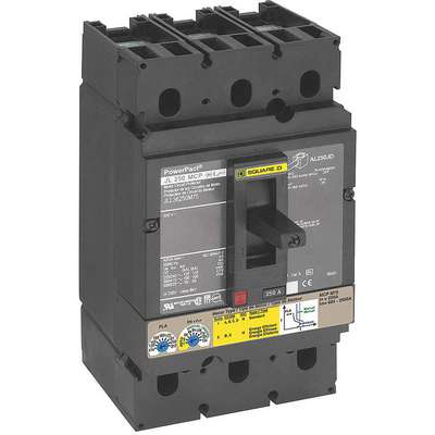 927440-8 Square D Circuit Breaker, 250 Amps, Number of Poles: 3, 600VAC AC Voltage Rating ...