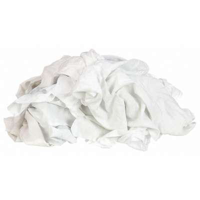 915164-6 Cloth Rag: Gen Purpose Cleaning, Sheeting, Reclaimed, White ...