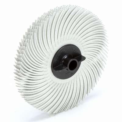 910352 Scotch-Brite 3", Radial Bristle Disc, Arbor Hole, Ceramic, 120 ...