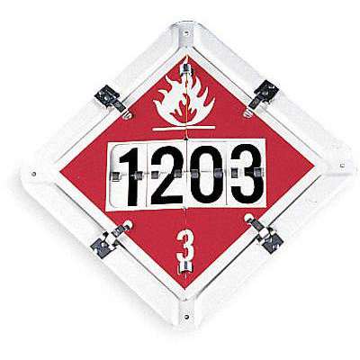 910920-1 Brady Multiple DOT Container Placard Kit, Aluminum, Height: 10 ...