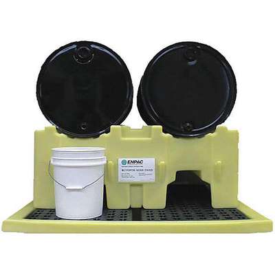 925638-2 Enpac Double HDPE Horizontal Drum Stacking System; 2400 lb ...