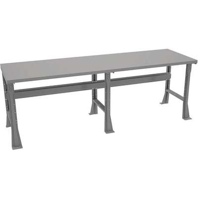 910856 Tennsco Workbench, Steel, 30" Depth, 33-1/2" Height, 96" Width ...