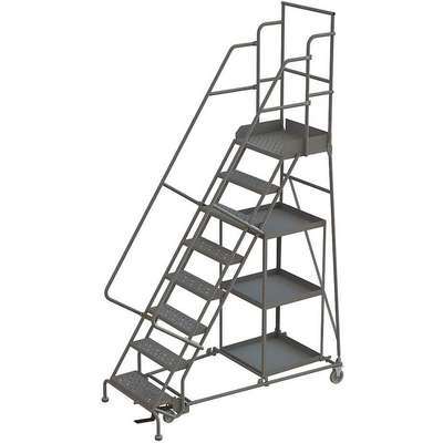 915854-6 Tri-Arc TriArc 8-Step, Steel Stock Picking Rolling Ladder ...