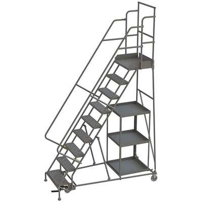 921725-6 Tri-Arc TriArc 9-Step, Steel Stock Picking Rolling Ladder ...